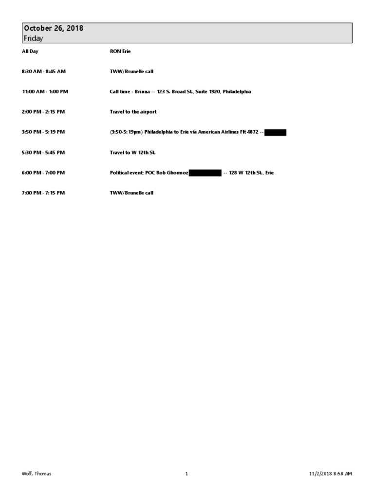 Political Events with Rob Ghormoz | PDF