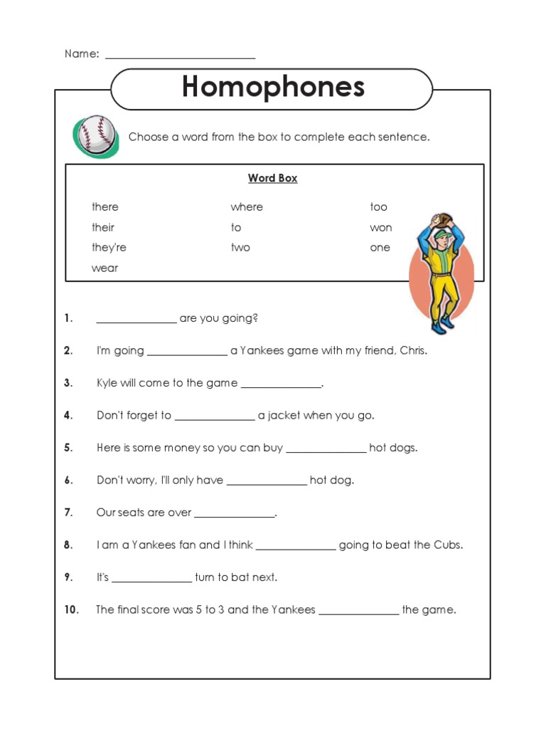 Homophone Baseball Sentences WBRMR | PDF | Computers