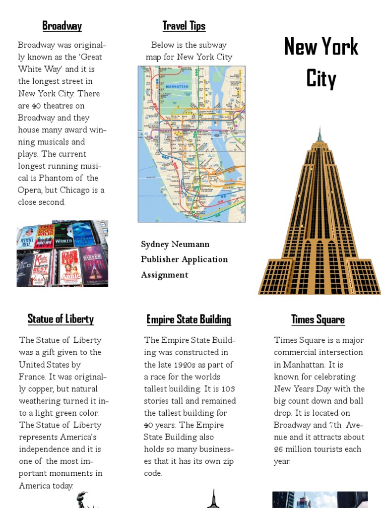 New York City: Broadway Travel Tips | PDF