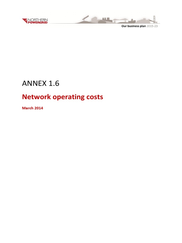 Network Operating Costs | PDF | Electrical Substation | Safety