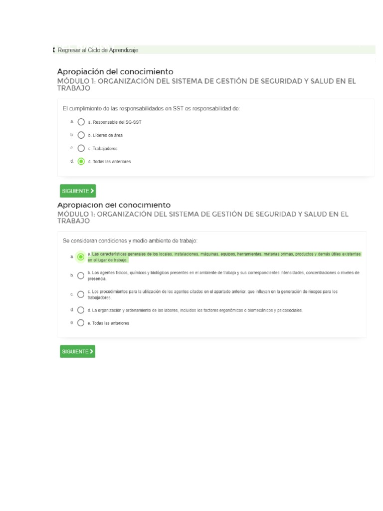 Respuestas Curso 50 Horas Modulo 1 | PDF