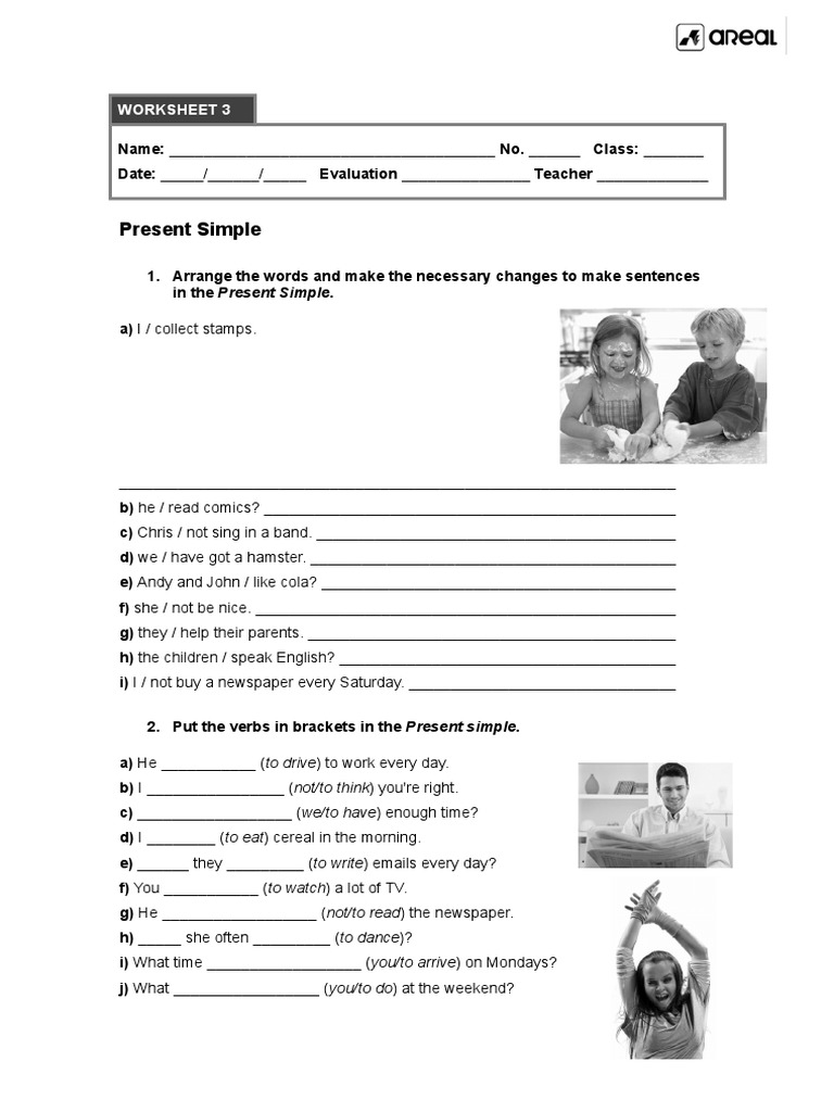 Worksheet 3 Present Simple | PDF | Onomastics | Communication