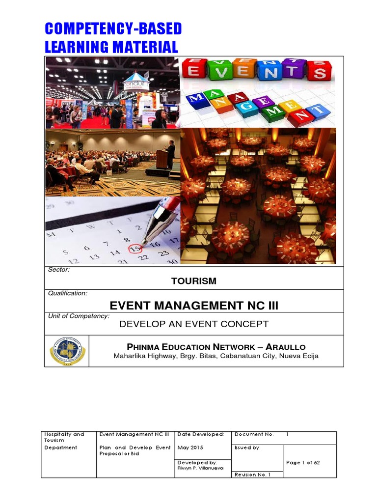 Develop An Event Concept | PDF | Budget | Concept