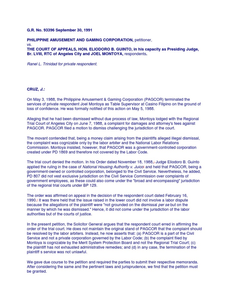 Civil Service Commission | PDF | Complaint | Certiorari