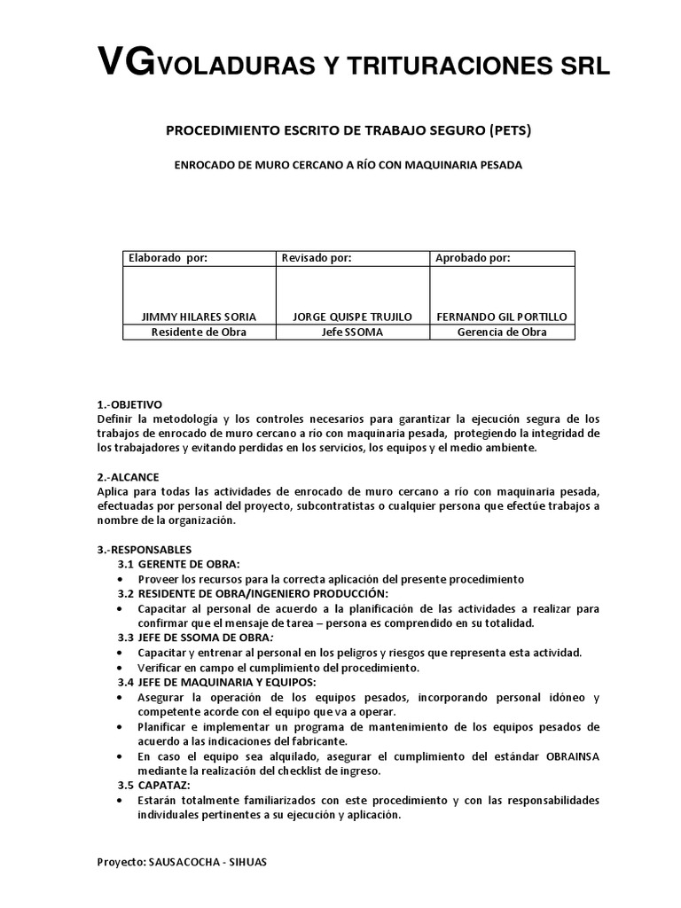 Procedimiento de Enrocado | PDF | Naturaleza
