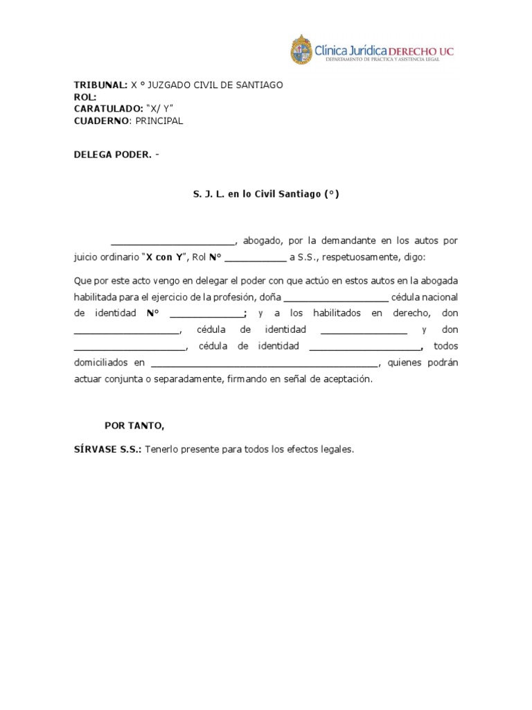 Modelo Delega Poder | PDF