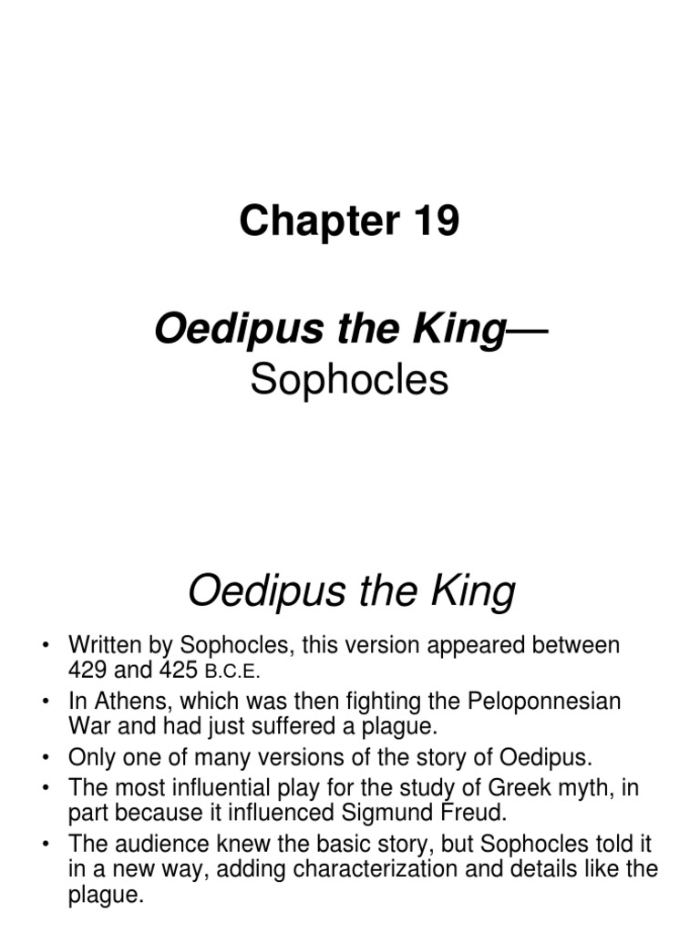 Oedipus The King: - Sophocles | PDF | Sophocles