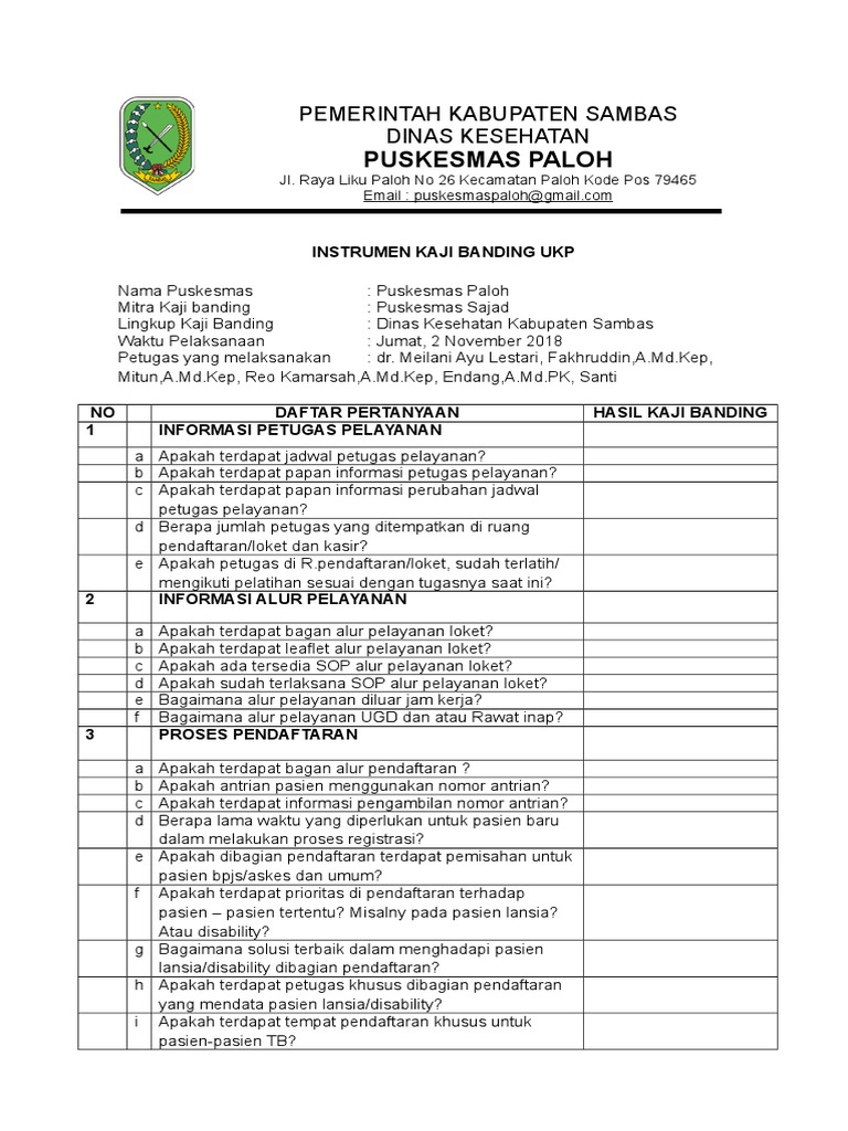Instrumen Kaji Banding Sajad1 | PDF