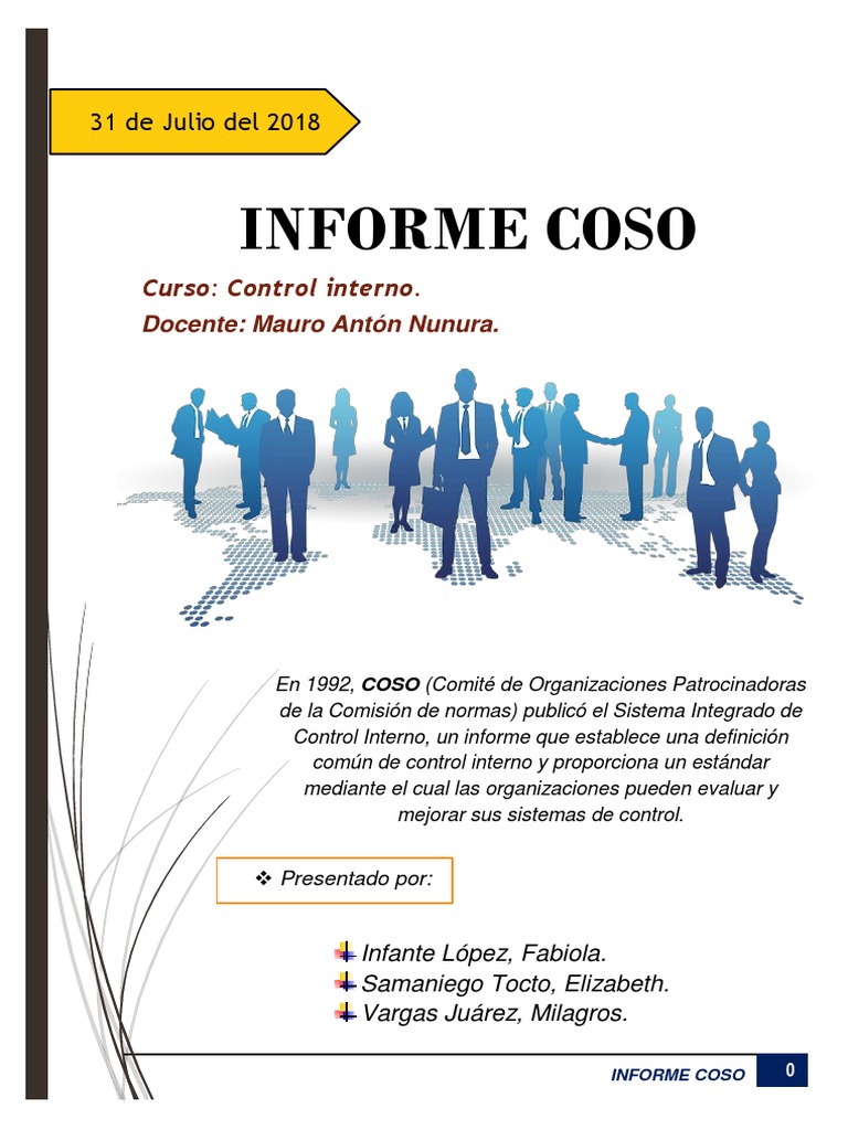 Informe Coso II-II | PDF | Evaluación | Información
