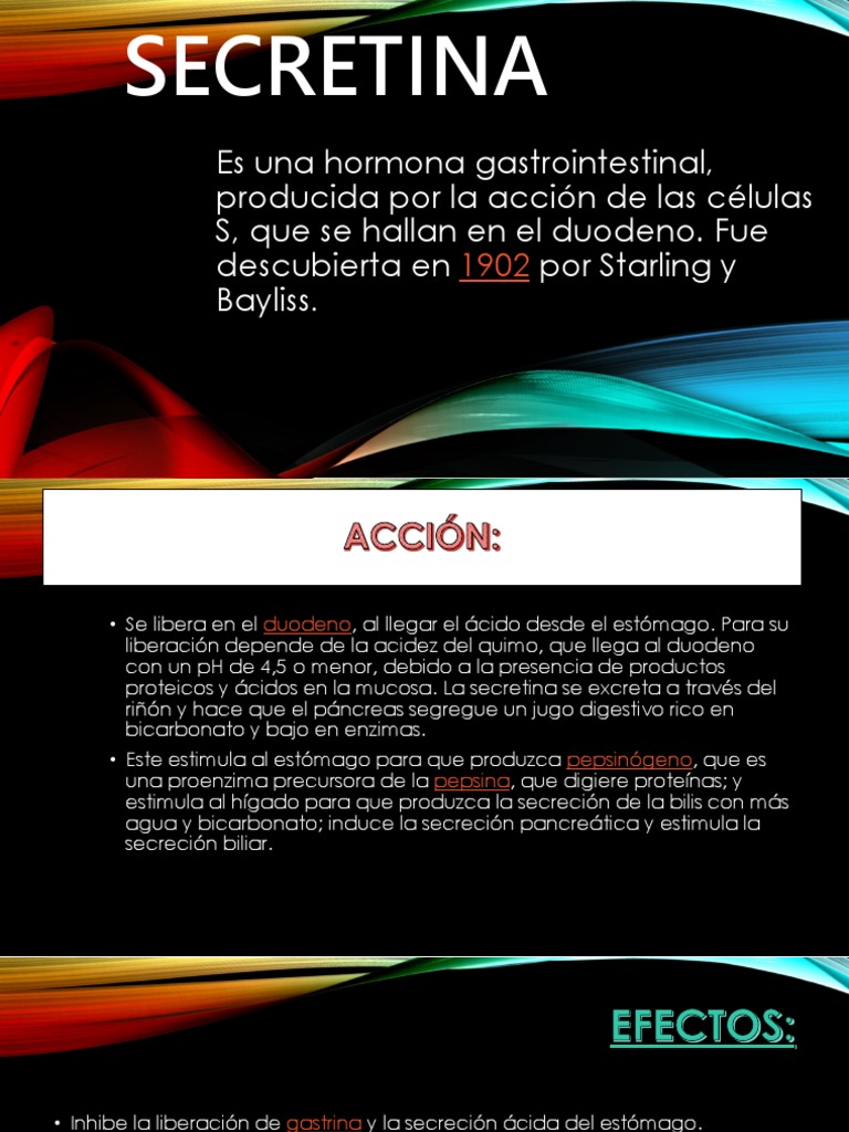 Hormona Secretina | PDF