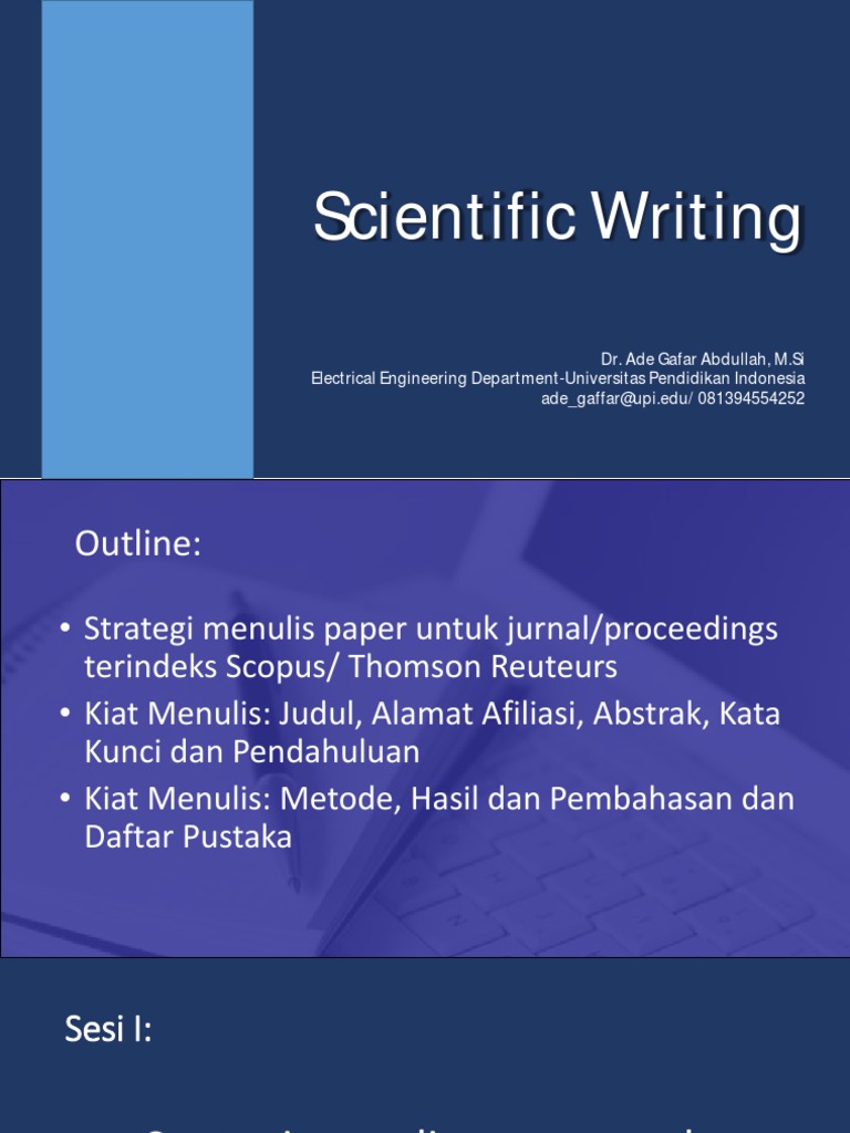 Scientific Writing | PDF