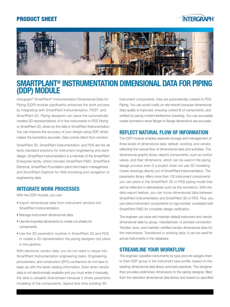 SmartPlant Instrumentation DDP | PDF | Instrumentation | 3 D Computer Graphics