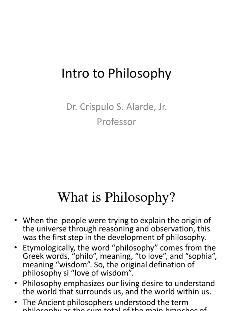 Understanding Philosophy: Origins & Meaning | PDF | Reason | Science