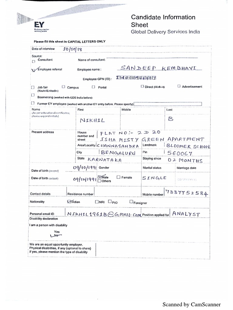 Candidate Information System | PDF