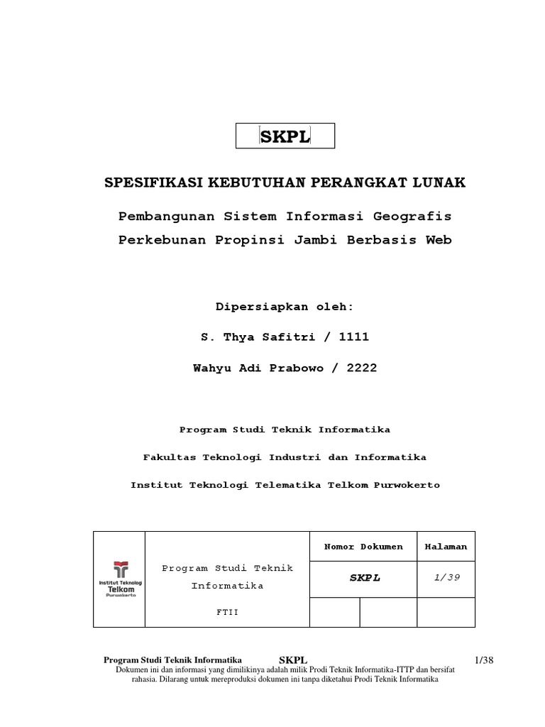 Contoh SKPL | PDF