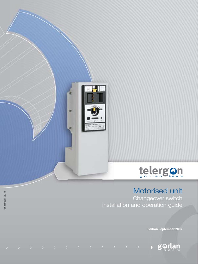 Motorised Changeover Switch Guide | PDF | Relay | Switch