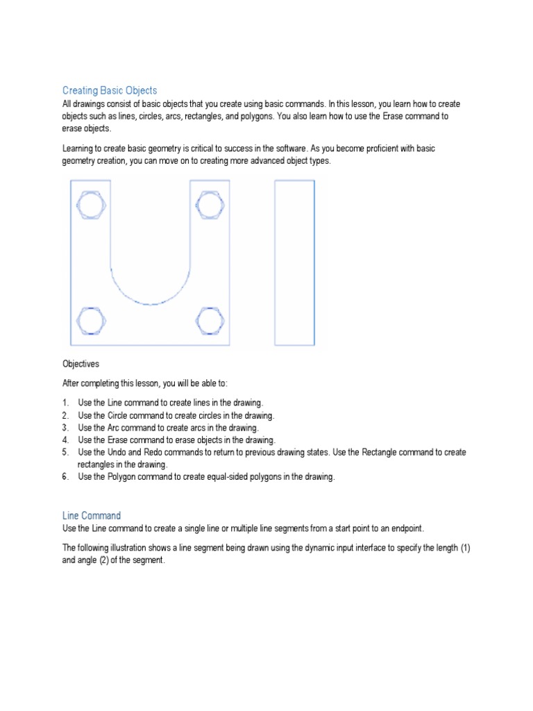 AutoCAD - Modify Toolbar | PDF | Drawing | Geometry