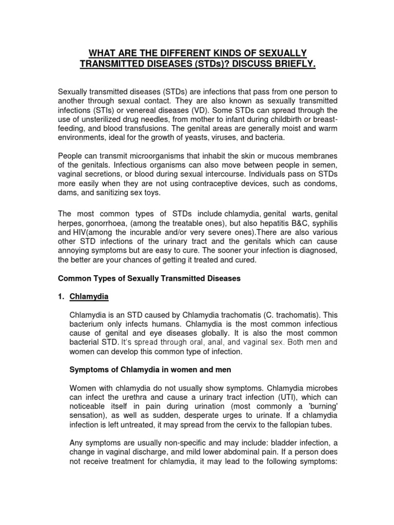 Understanding Common STDs | PDF | Sexually Transmitted Infection ...