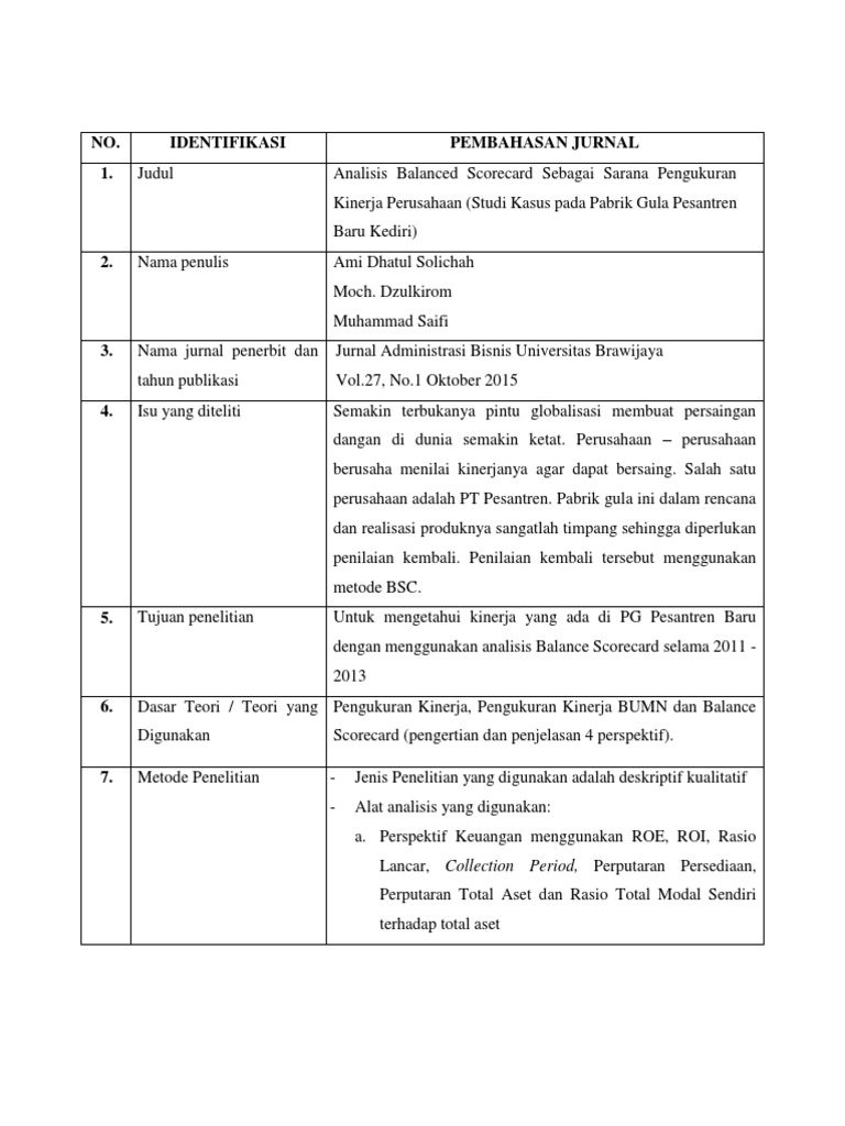 Mapping Jurnal | PDF