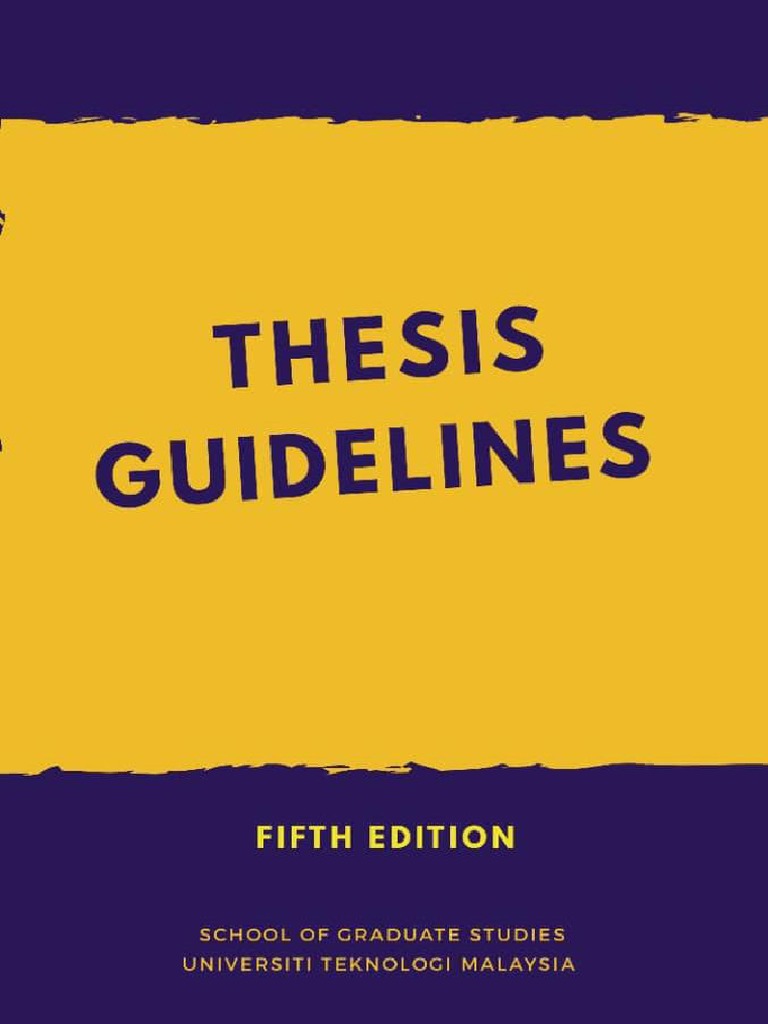 UTM Thesis Manual 2018 | PDF | Thesis | Typefaces