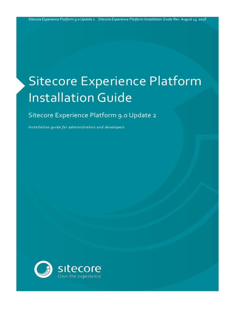 Installation Guide Sitecore 90 Update 2 Pdf Internet Information Services Windows Xp