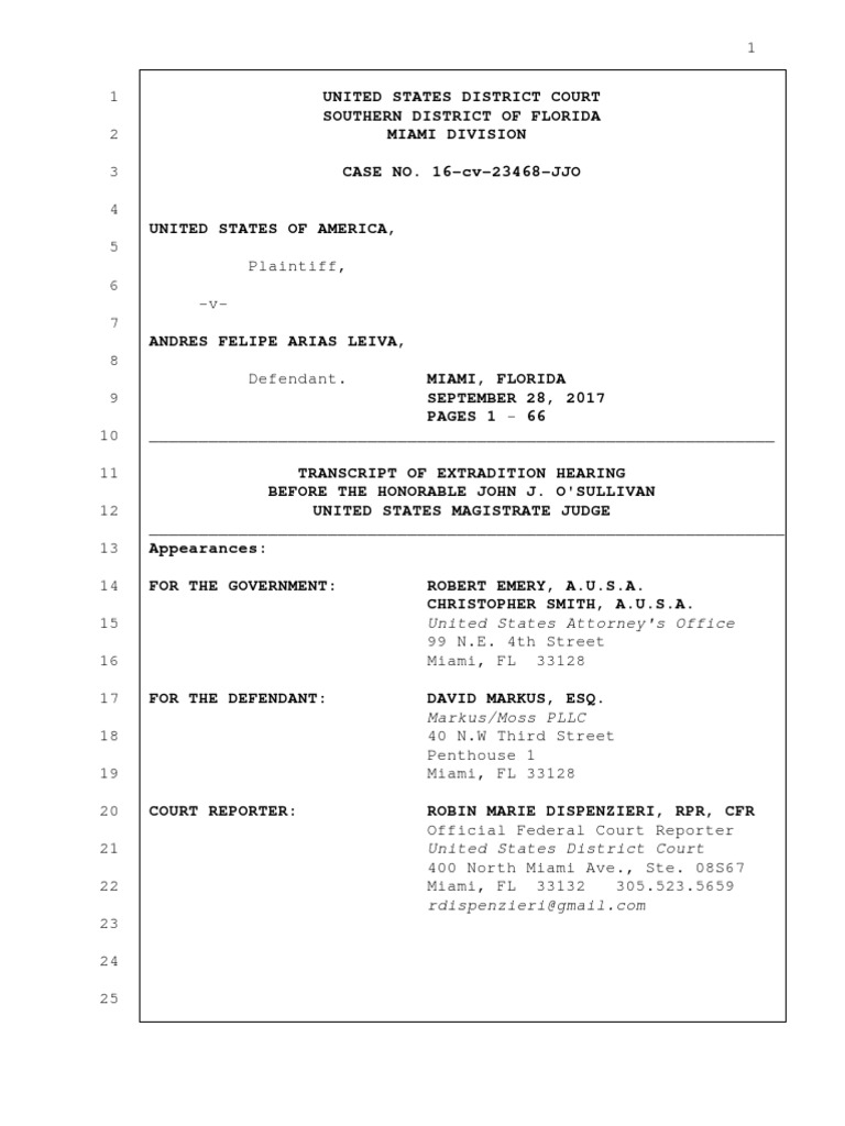 113 Transcript | PDF | Judge | Extradition