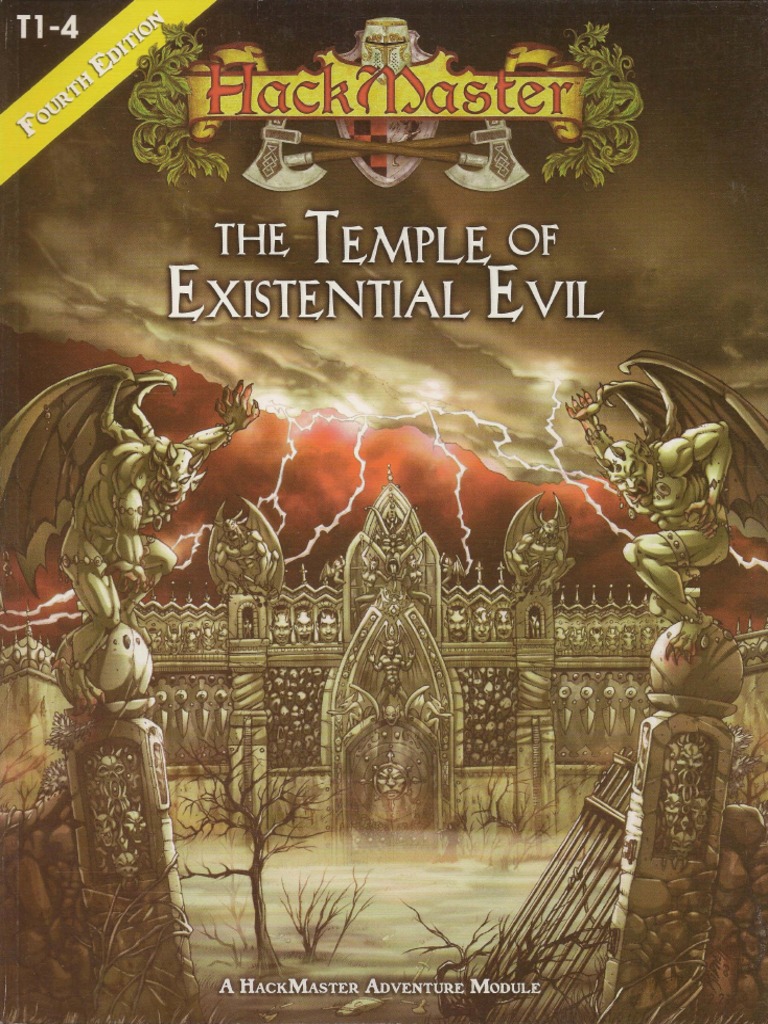HackMaster - 4th Edition - Adventure - Temple of Existential Evil | PDF ...