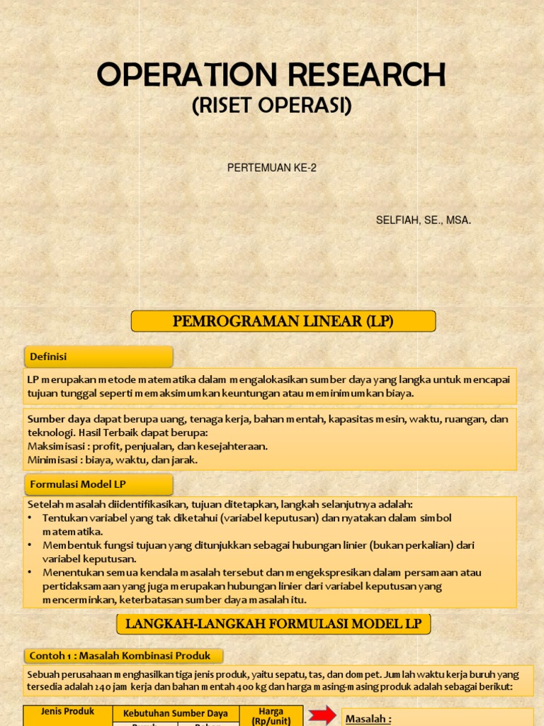 Operation Research 2 | PDF