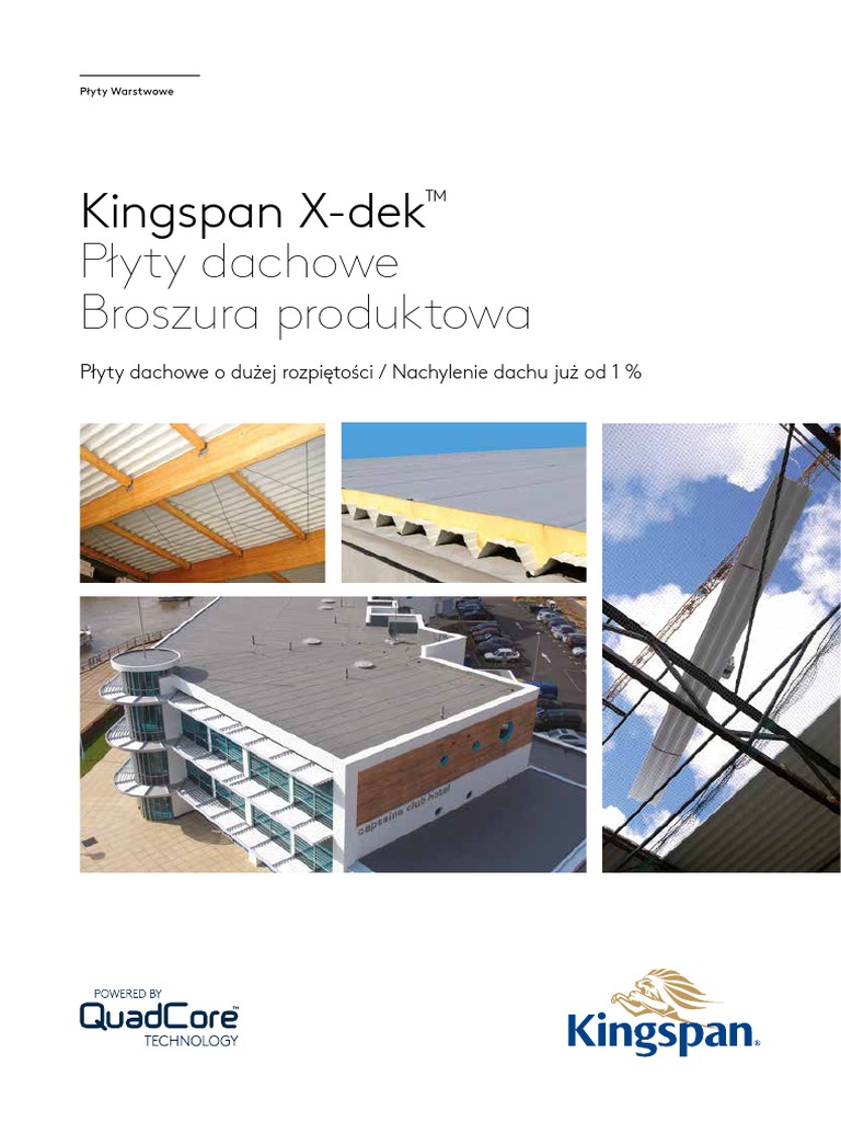 Kingspan Plyta Dachowa KS1000 X-Dek - Broszura | PDF