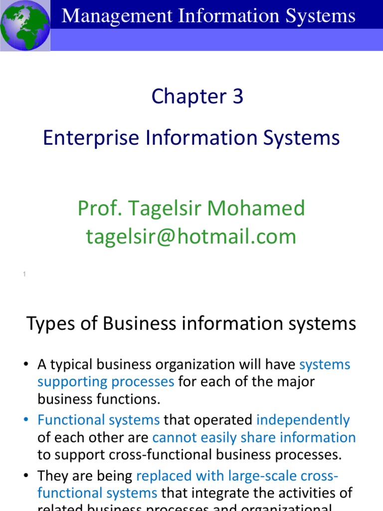 MIS Chapter 3 | PDF | Supply Chain | Enterprise Resource Planning