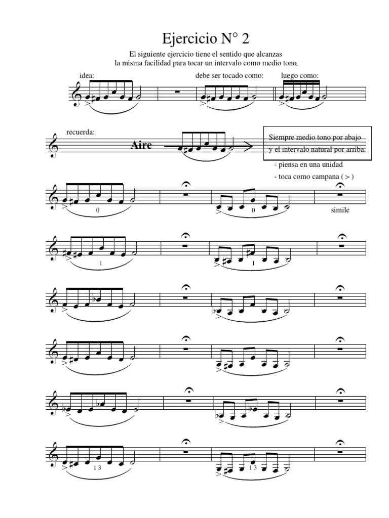 Alex-Freund - Ejercicios Básicos | PDF | Trompeta | Sonido