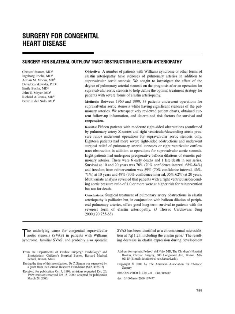 2000 - Stamm Et Al. - Surgery For Bilateral Outflow Tract Obstruction ...