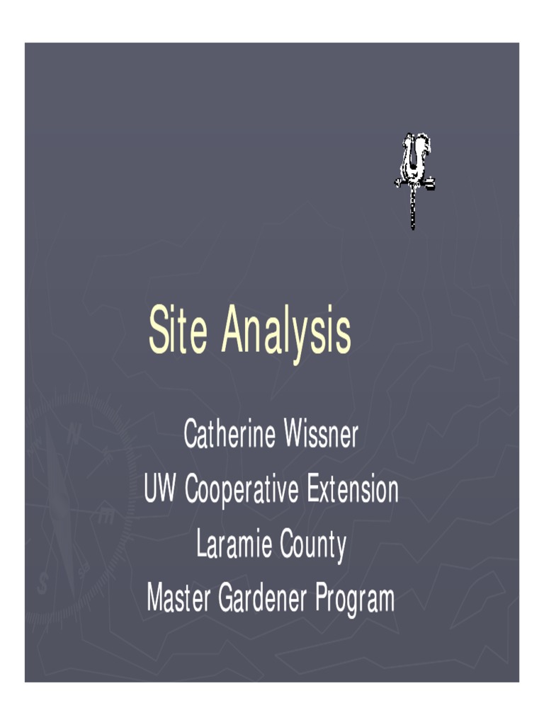 Site Analysis | PDF | Wound | Soil