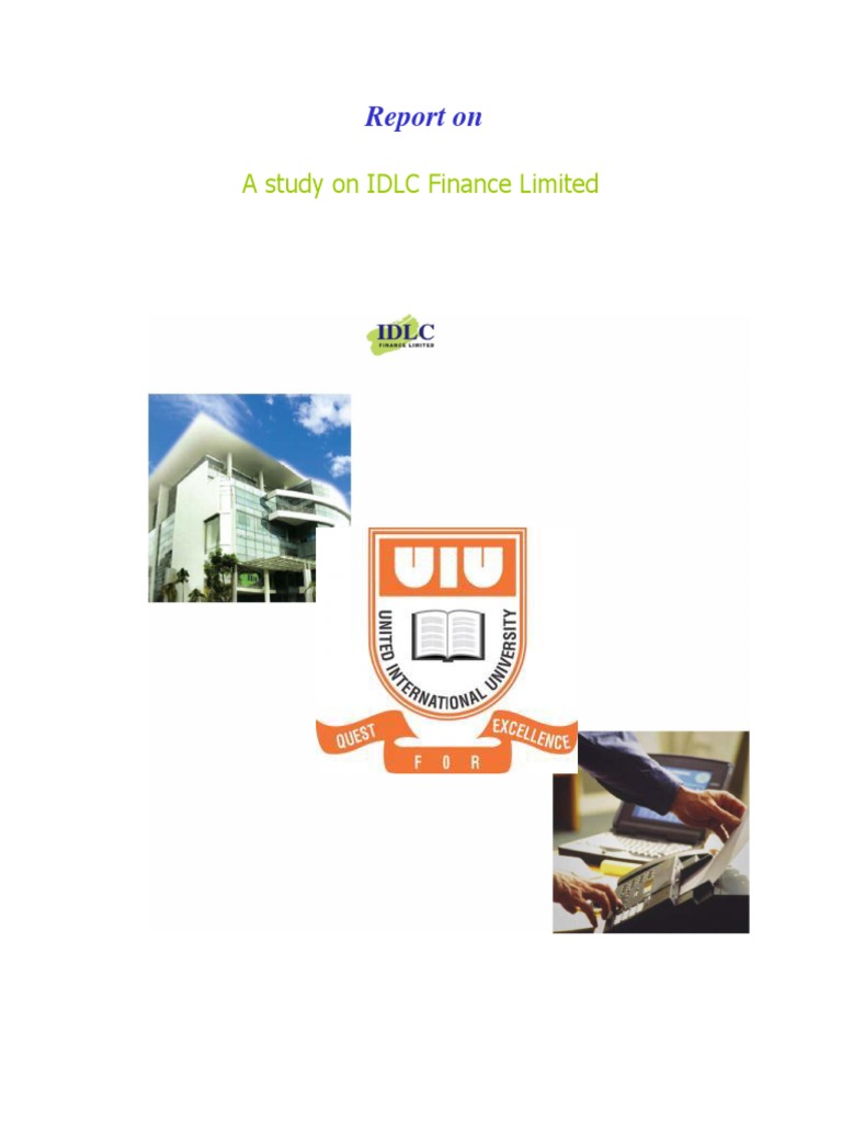 Study on IDLC Finance Limited | PDF | Securities (Finance) | Non Bank ...