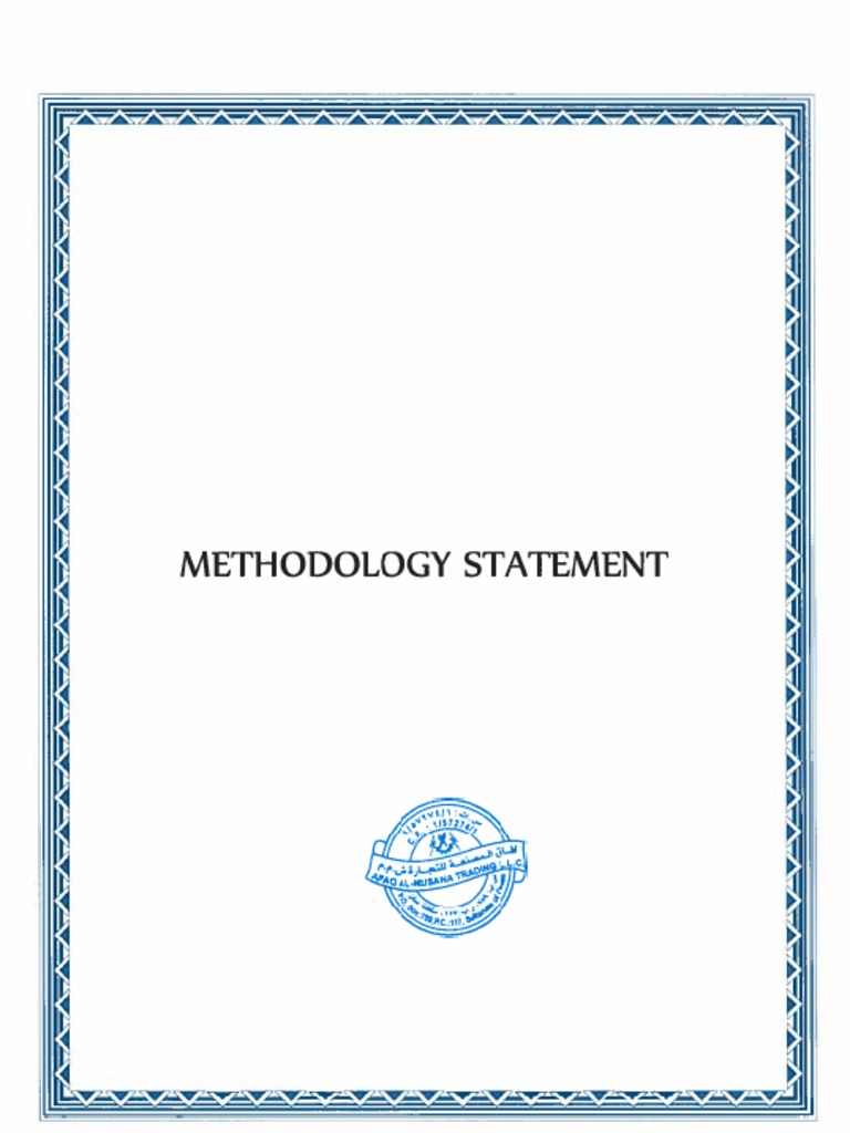 Methodology Statement | PDF