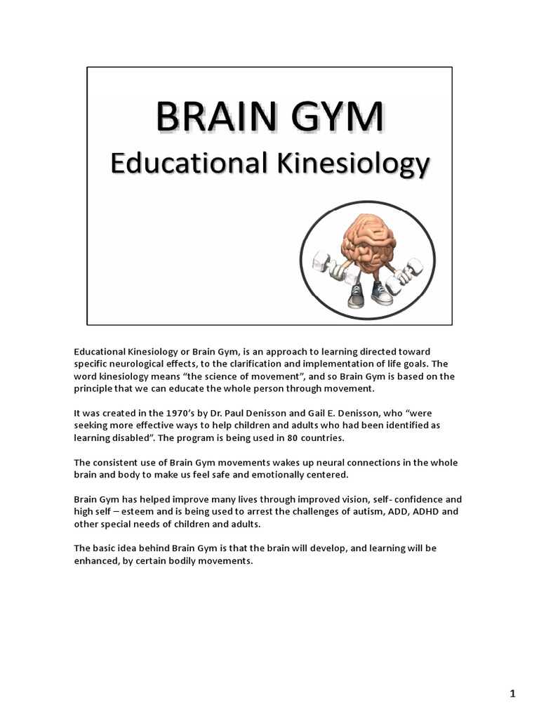 Brain Gym | PDF | Brain | Self
