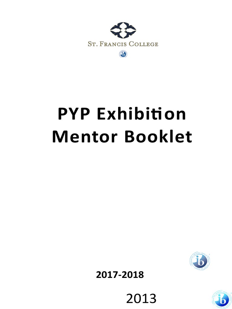 PYP Exhibition Mentor Handbook 2018 | PDF | Mentorship | Inquiry