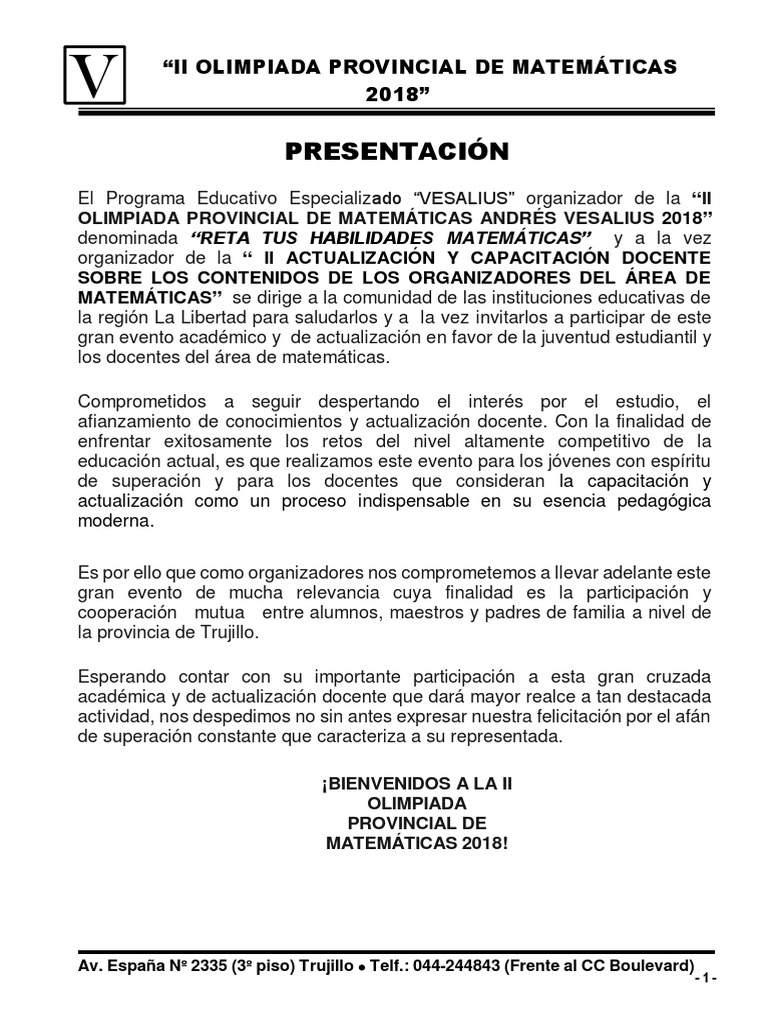 Bases de Matematica 2018 | PDF | Triángulo | Aritmética