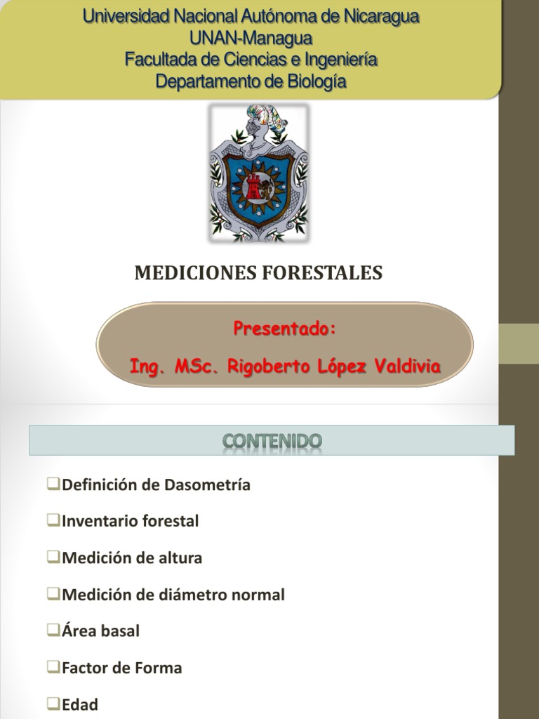 Dasometría y Mediciones Forestales | PDF | Arboles | Medición