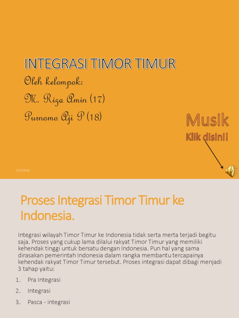 Integrasi Timor Timur | PDF