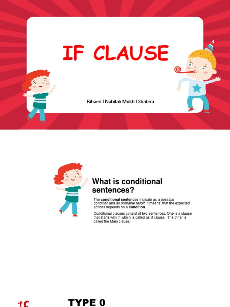If Clause | PDF | Clause | Sentence (Linguistics)