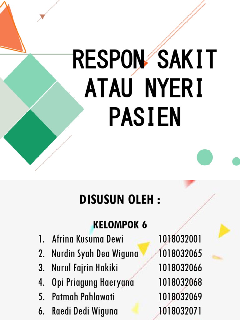 Manajemen Respon Nyeri Pasien | PDF