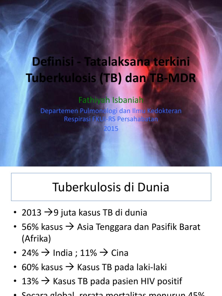 Definisi Tatalaksana Terkini Tuberkulosis Tb Dan Tb Mdr Fathiyah