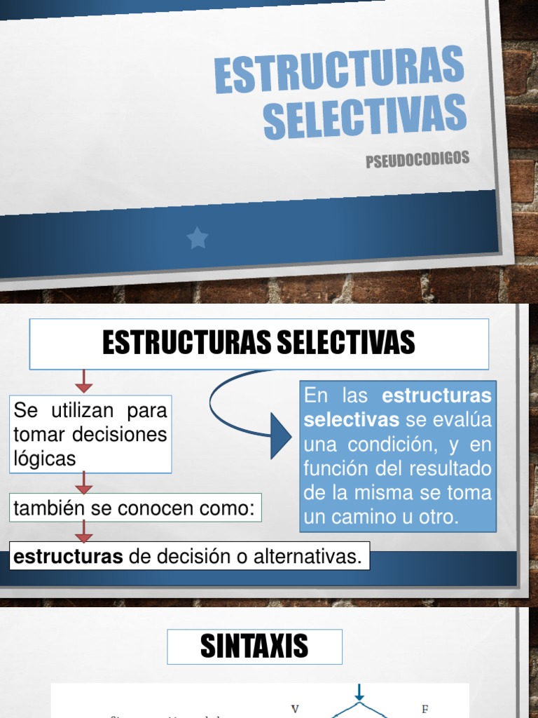 Estructuras Selectivas | PDF | Algoritmos | Desarrollo de software