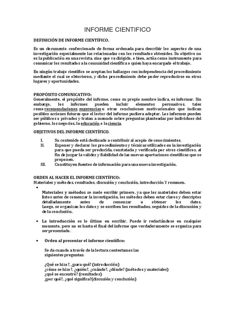 Informe Cientifico | PDF | Teoría | Cognición