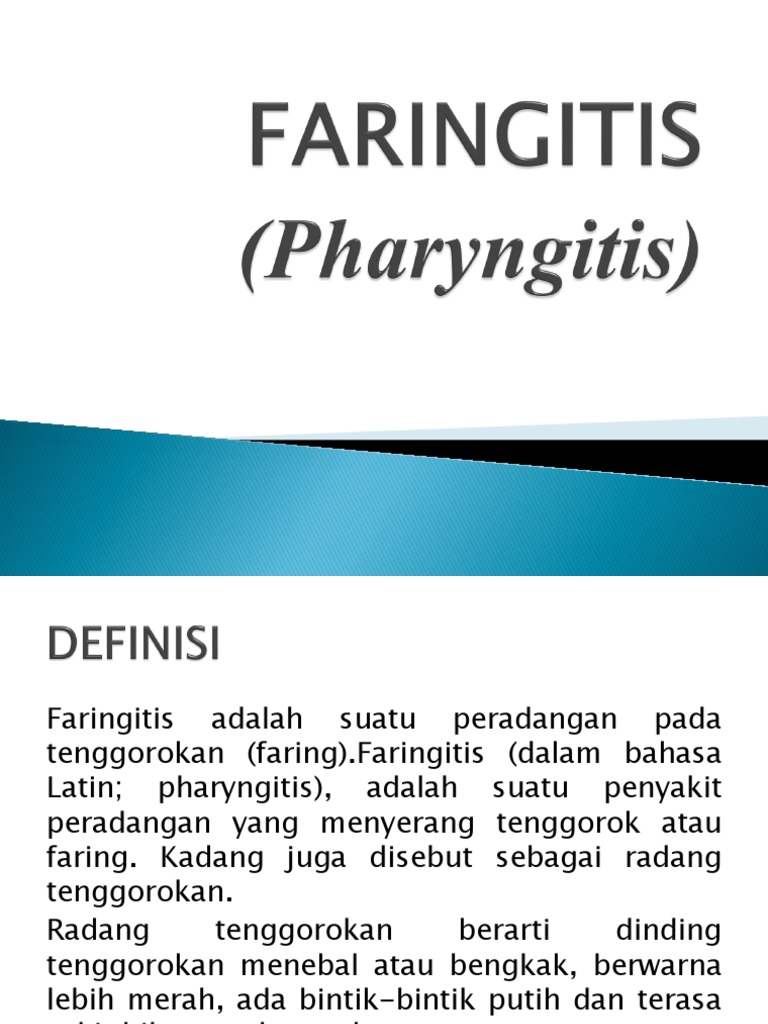 Faringitis | PDF | Kesehatan Holistik