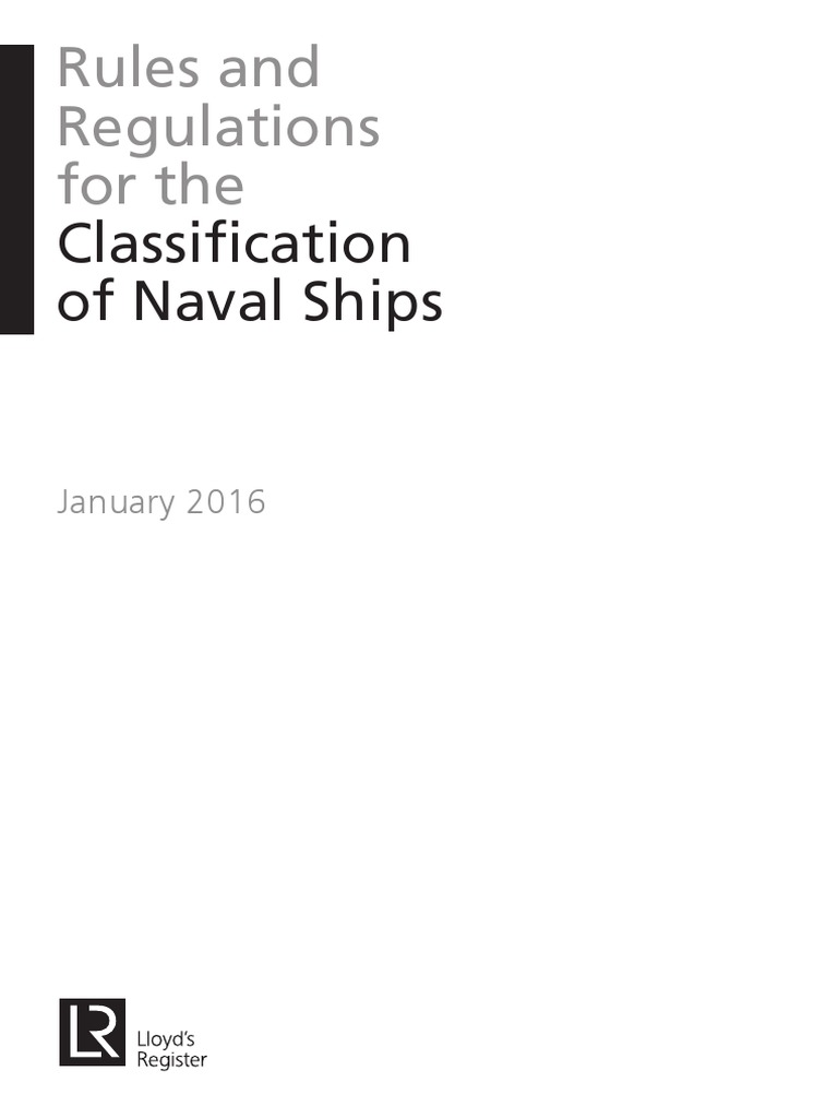 Naval Ship Classification Rules 2016 | PDF