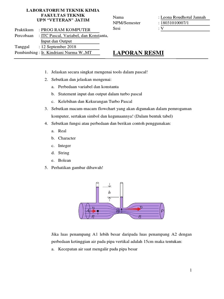 Soal Modul 1 Pascal | PDF