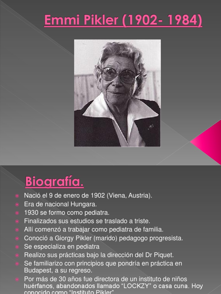 Emmi Pikler (1902 - 1984) | PDF | Pediatría | Bienestar