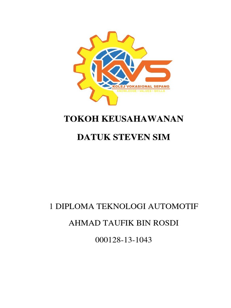 Kertas Keje Datuk Steven Sim | PDF